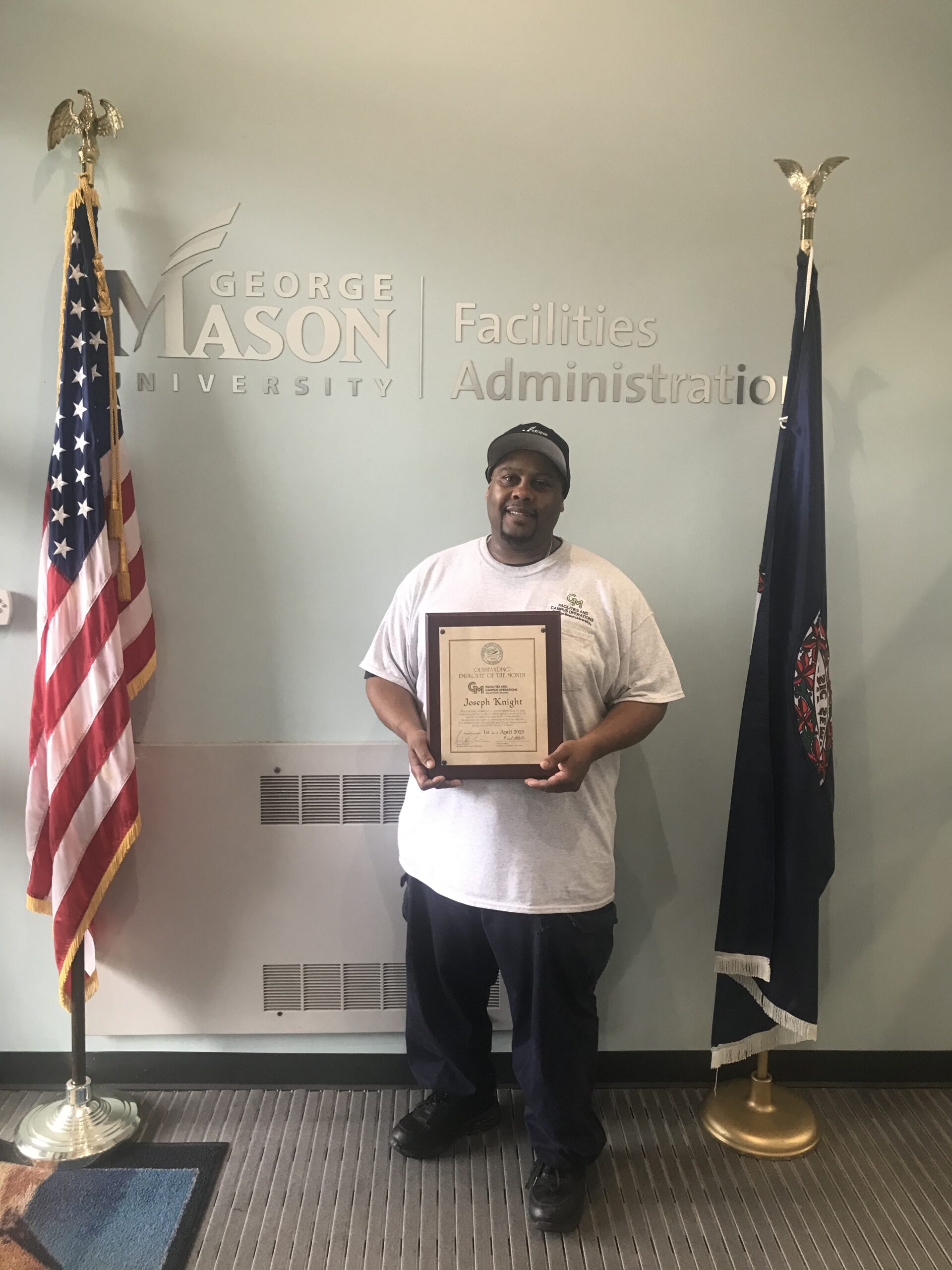 April 2025 Facilities Employee of the Month – Joseph Knight – Facilities
